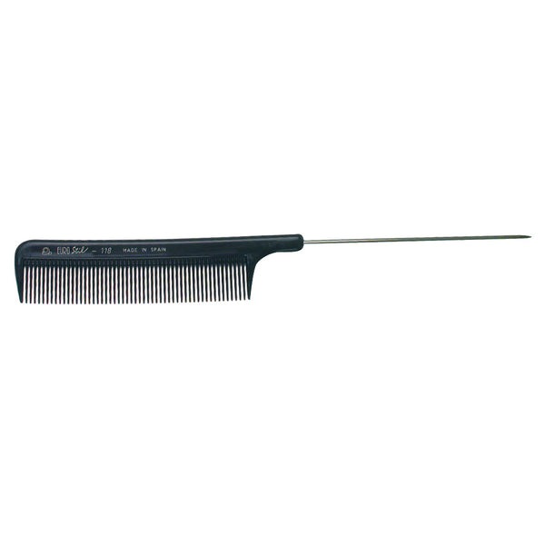 Euro Stil Metal Tail Comb - Black – Hairquip NZ