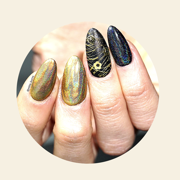 Glow | Gold Holo Nail Powder – Hairquip NZ